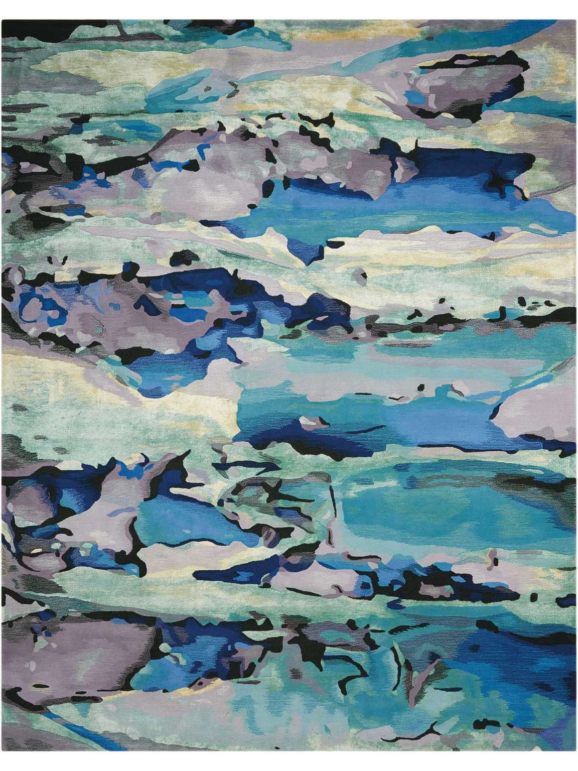 Prismatic Abstract Seaglass Area Rug – Homestitch