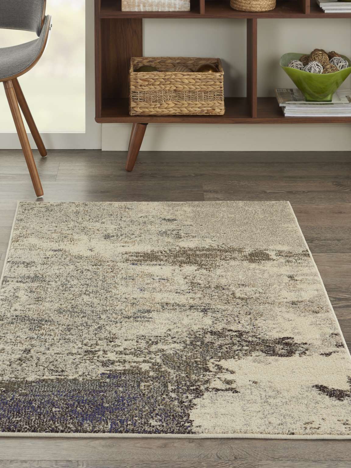 Celestial Abstract Ivory/Grey Area Rug – Homestitch